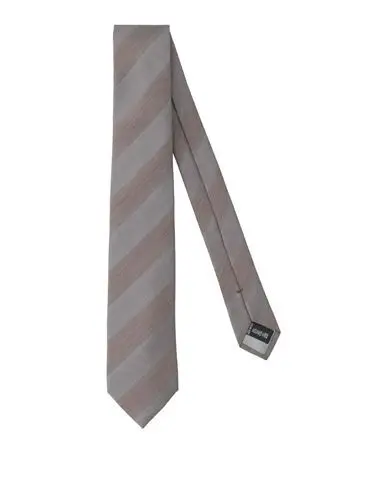 Giorgio Armani Striped Woven Necktie - Beige