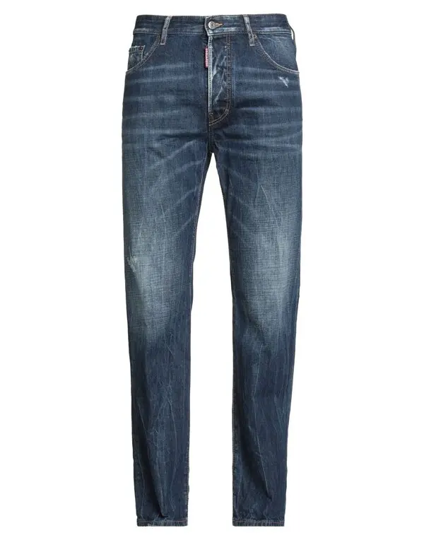 Dsquared2 Jeans Size Cotton, Calfskin - Blue