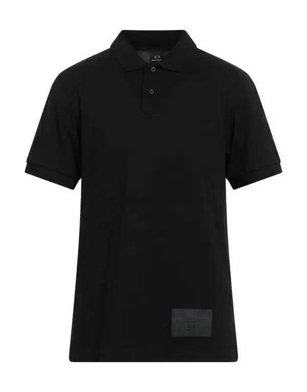 Armani Exchange Polo Shirt Size Cotton - Black