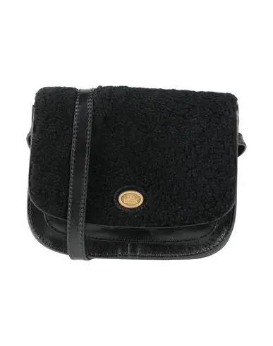 THE BRIDGE Cross-body Bag In Cow Leather And Shearling