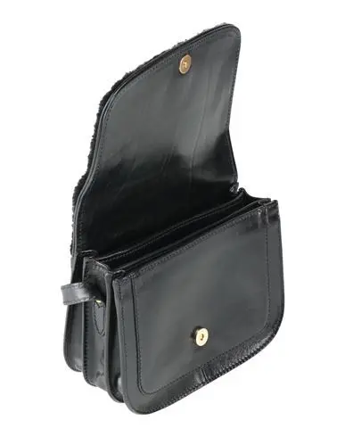 THE BRIDGE Cross-body Bag In Cow Leather And Shearling