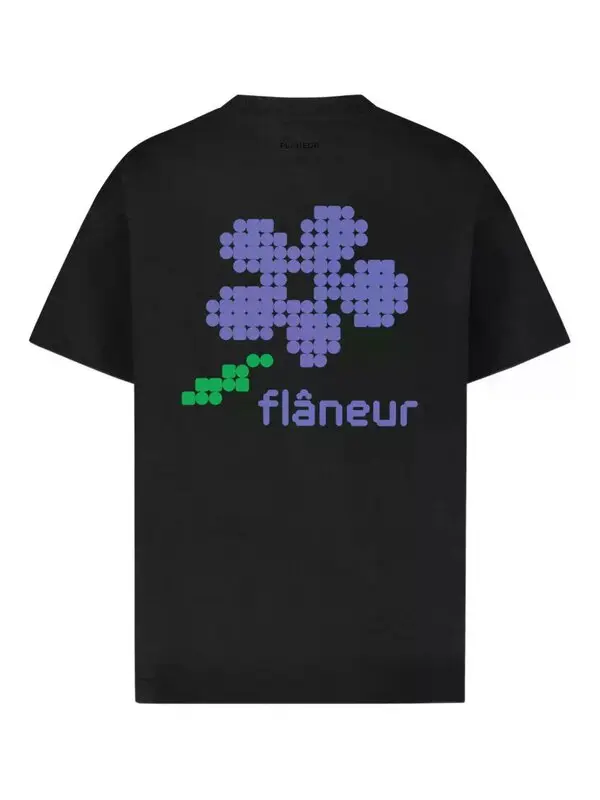 FLANEUR Pixel-flower T-shirt