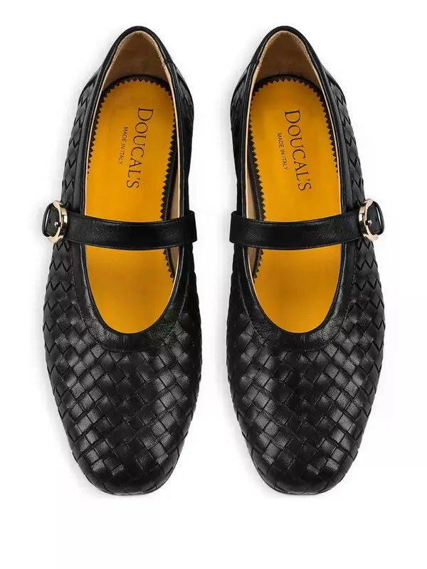 DOUCAL'S Woven Leather Ballet Flats