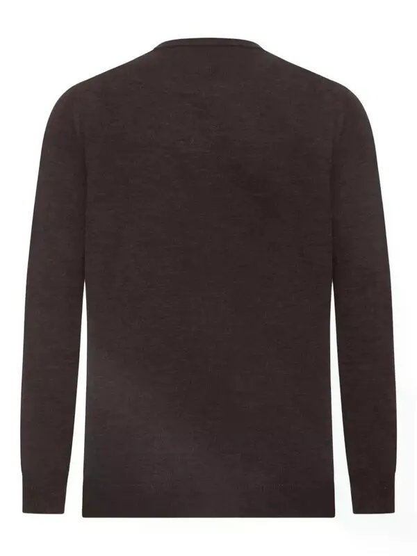 ZANONE Crew-neck Long-sleeve Top - Brown