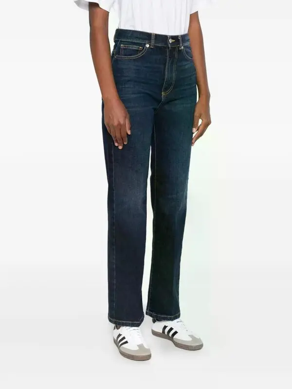TRUE AVENUE Five-pocket Straight Leg Jeans