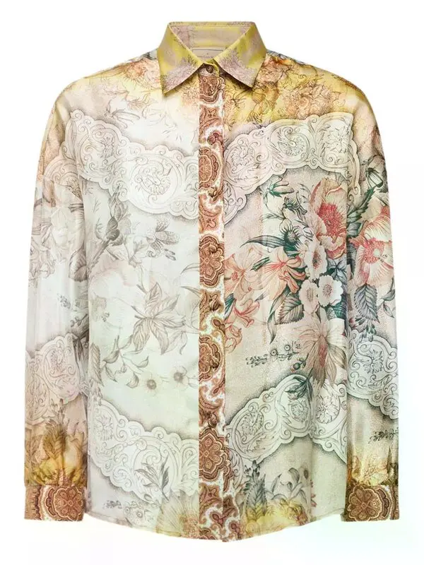 PIERRE-LOUIS MASCIA Floral-print Shirt