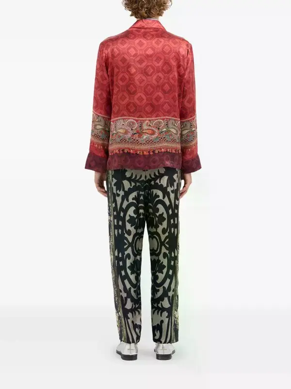 PIERRE-LOUIS MASCIA Paisley-print Double-breasted Jacket