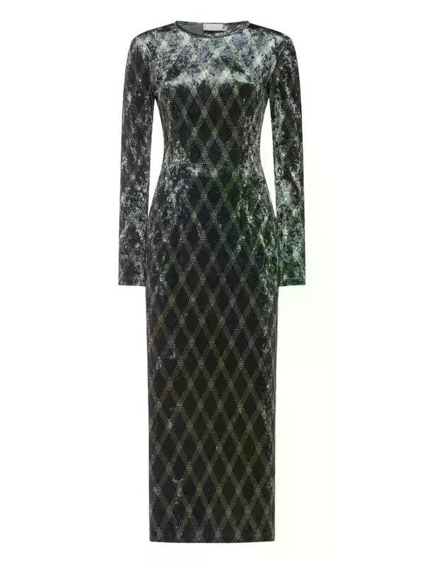 PIERRE-LOUIS MASCIA Diamond-pattern Maxi Dress