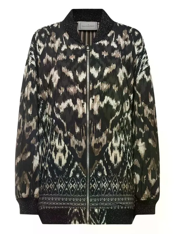 PIERRE-LOUIS MASCIA Ikat-pattern Bomber Jacket