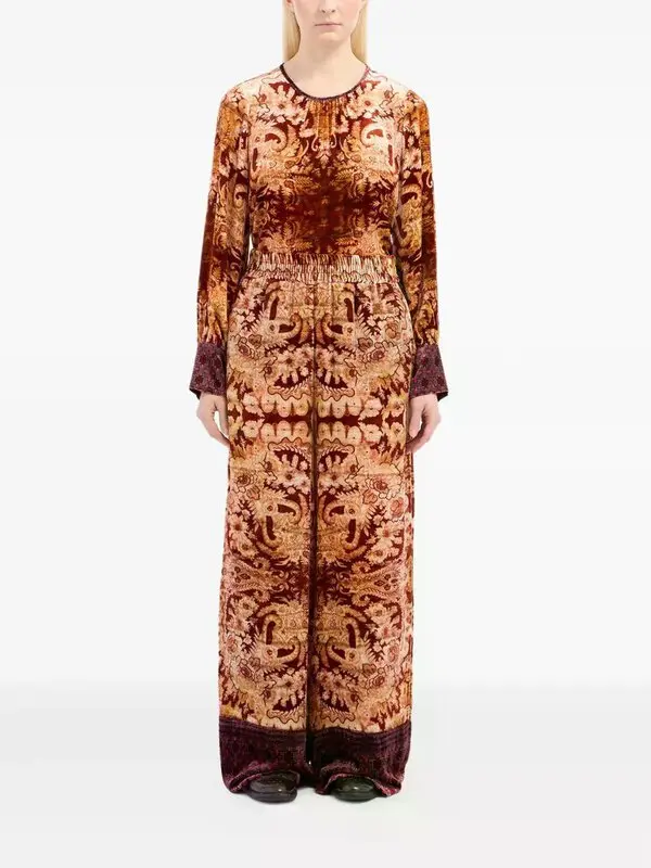 PIERRE-LOUIS MASCIA All-over Print Trousers - Neutrals
