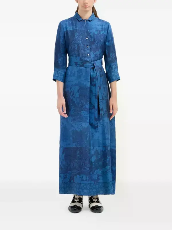 louis blue silk dress Marie Dress in Azure Blue  Louise New York