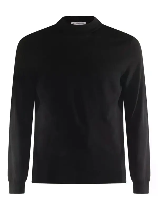 ZANONE Mock-neck Long-sleeve Sweater - Black