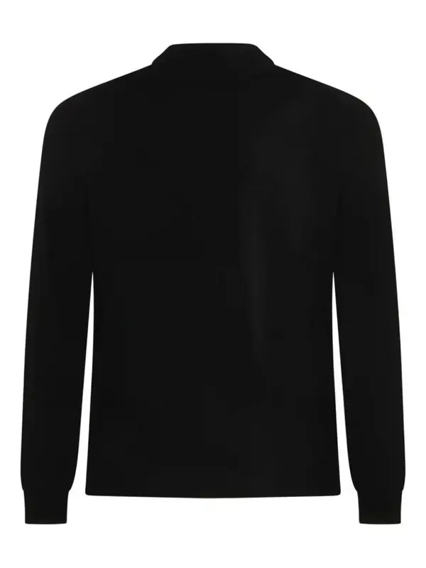 ZANONE Mock-neck Long-sleeve Sweater - Black