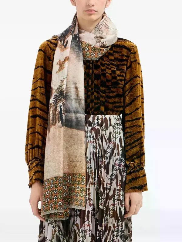 PIERRE-LOUIS MASCIA Landscape-print Scarf