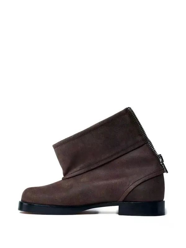 JW Anderson Suede Ankle Boots - Brown
