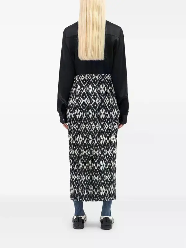 PIERRE-LOUIS MASCIA Geometric-pattern Maxi Skirt