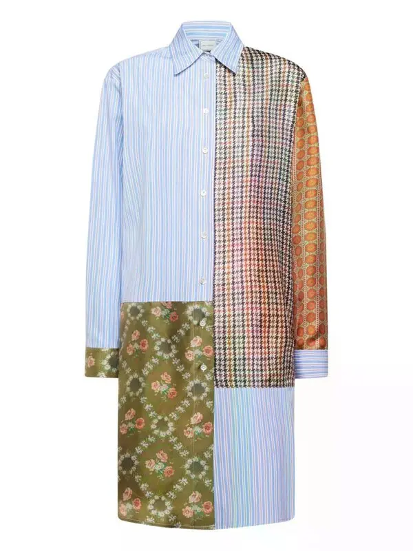 PIERRE-LOUIS MASCIA Patchwork-design Shirt