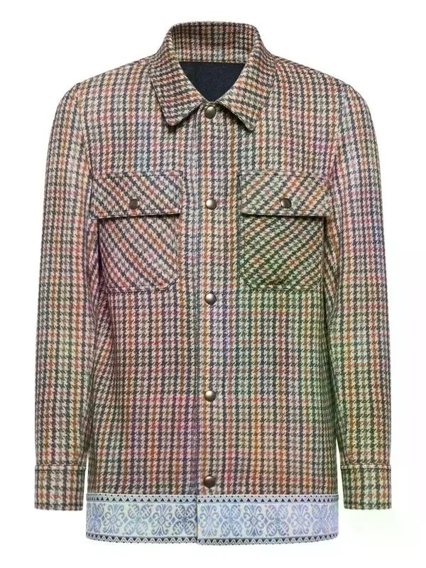 PIERRE-LOUIS MASCIA Houndstooth Trimmed Jacket