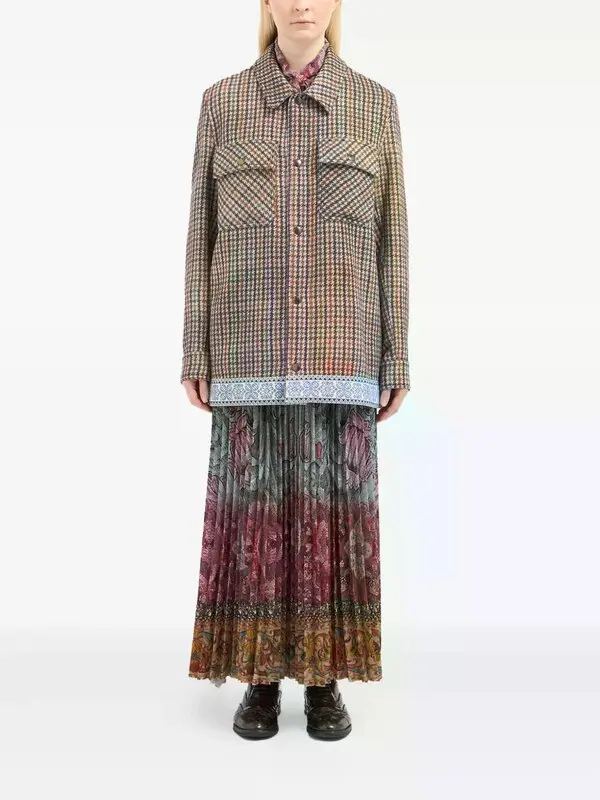 PIERRE-LOUIS MASCIA Houndstooth Trimmed Jacket