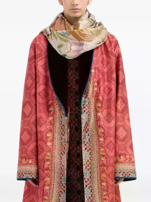 PIERRE-LOUIS MASCIA Floral-pattern Rectangular-shape Scarf