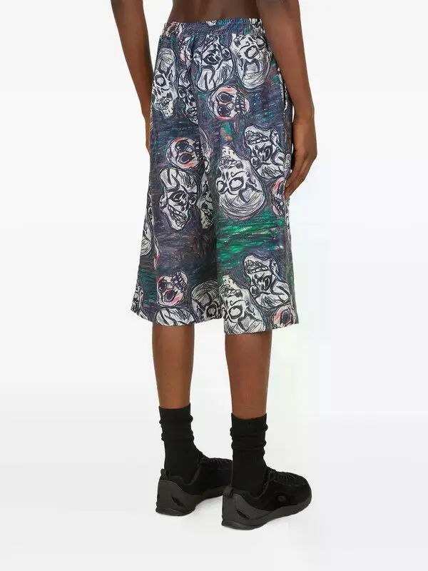PERKS AND MINI Skull Print Drawstring Shorts