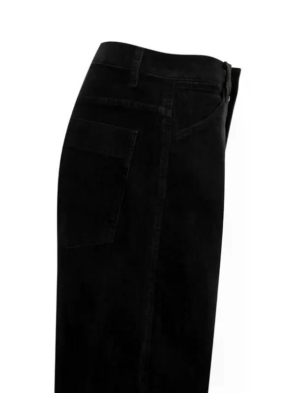 NILI LOTAN Tribeca Corduroy Trousers - Black