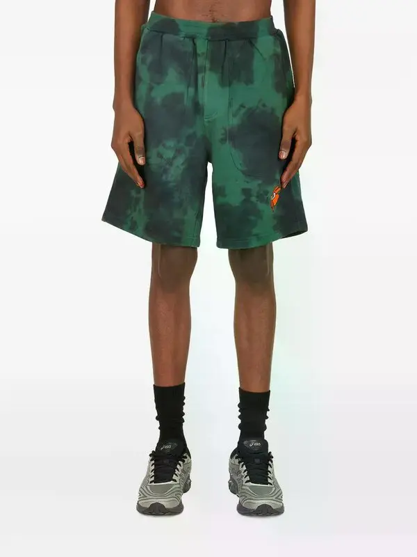 PERKS AND MINI Tie-dye Embroidered Shorts