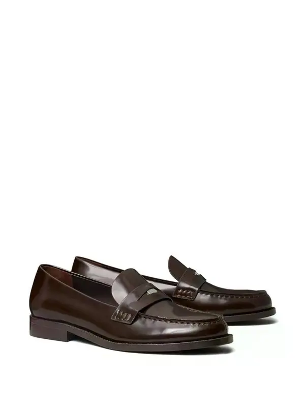 Tory Burch Classic Calf Leather Penny Loafers