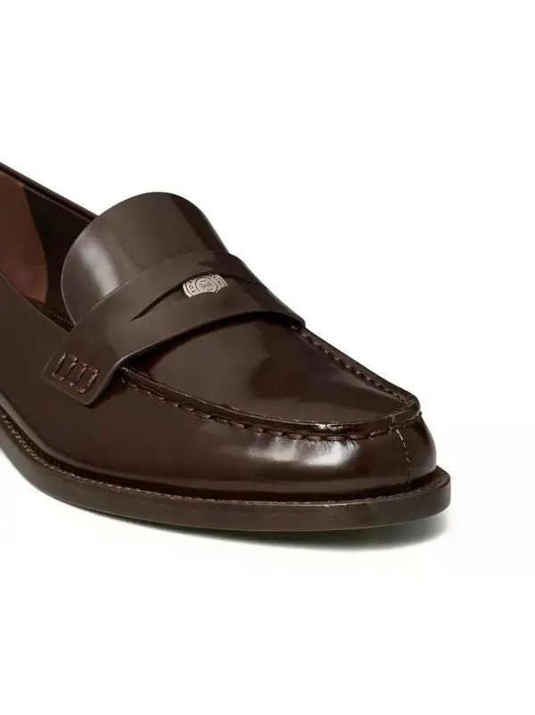 Tory Burch Classic Calf Leather Penny Loafers