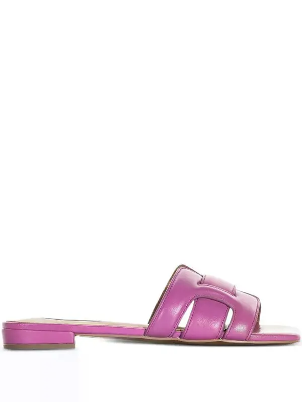 BIBI LOU Leather Flat Sandals - Pink