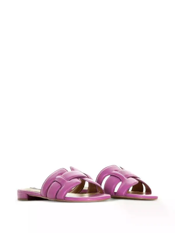 BIBI LOU Leather Flat Sandals - Pink