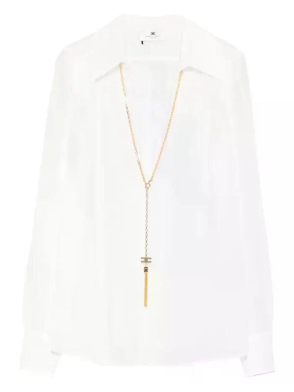 Elisabetta Franchi Chain-embellished Shirt - White