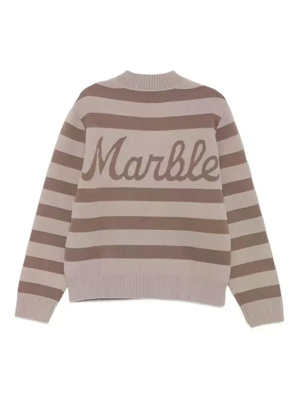 BLUEMARBLE Striped Crew-neck Sweater