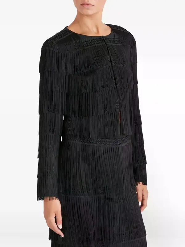 TEMPERLEY LONDON Fringed Layered Jacket