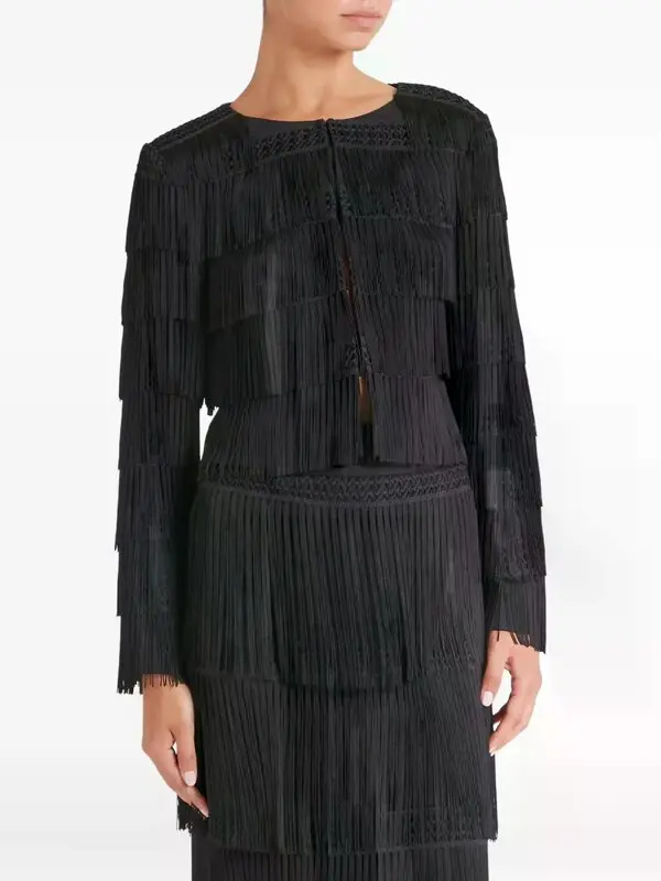 TEMPERLEY LONDON Fringed Layered Jacket