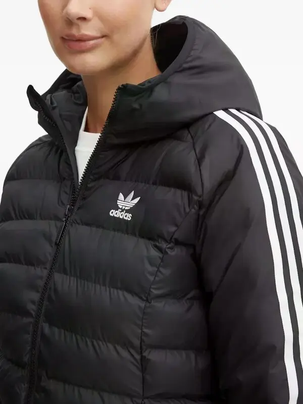 Adidas Three-stripe Hooded Puffer Jacket