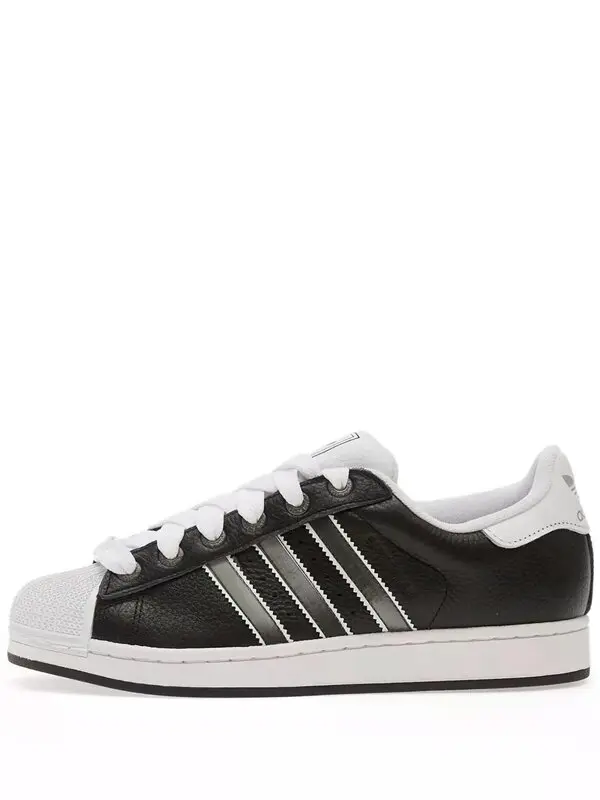 Adidas Shell-toe Three-stripe Sneakers - Black