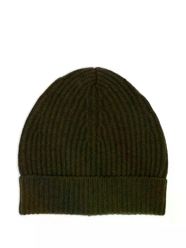 MAISON MARGIELA Ribbed Wool Beanie - Green
