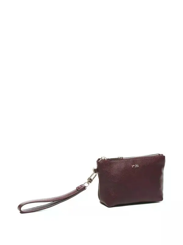 V°73 Logo Lettering Clutch - Brown