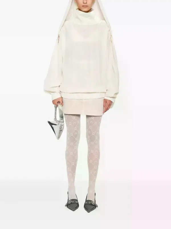 JEAN PAUL GAULTIER High-neck Pleated Top