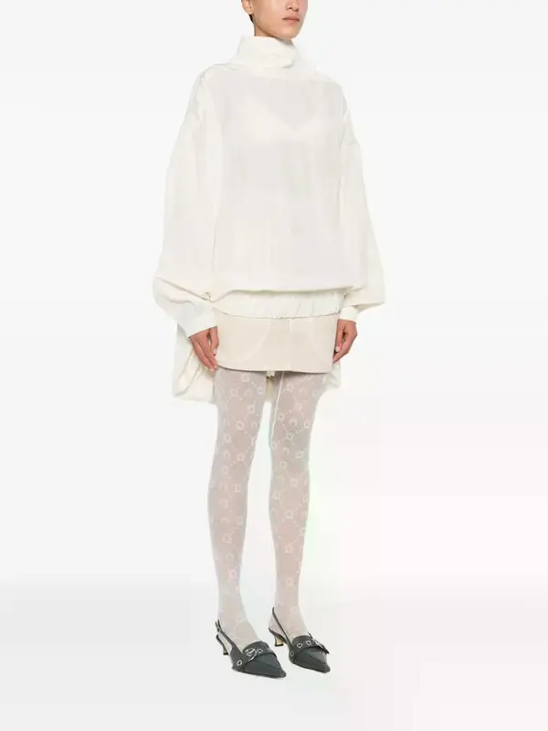 JEAN PAUL GAULTIER High-neck Pleated Top