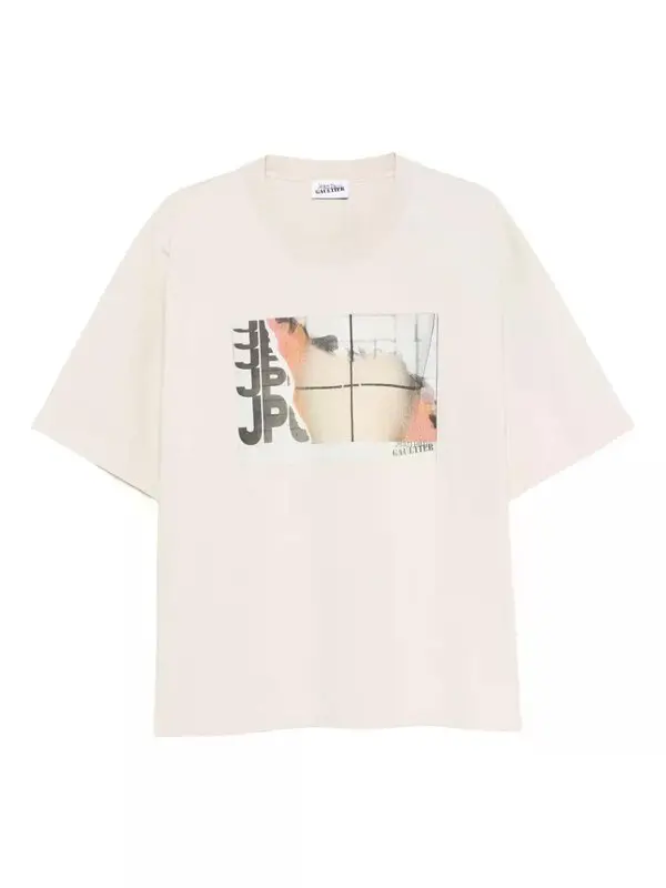 Jean Paul Gaultier Graphic-print T-shirt - Neutrals
