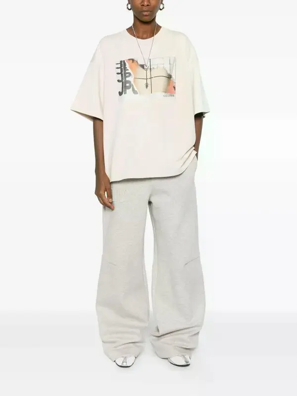 JEAN PAUL GAULTIER Graphic-print T-shirt - Neutrals
