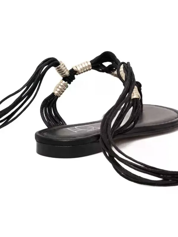 Agl Leather Lace-up Sandals
