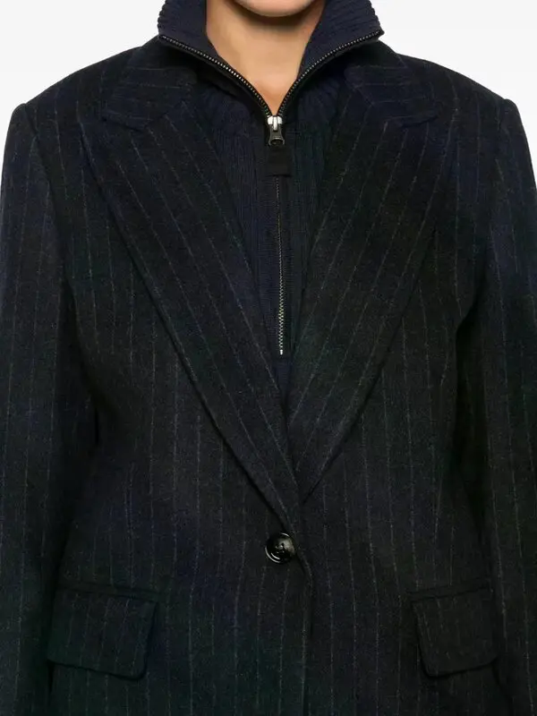 TRUE AVENUE Pinstripe Single-breasted Blazer