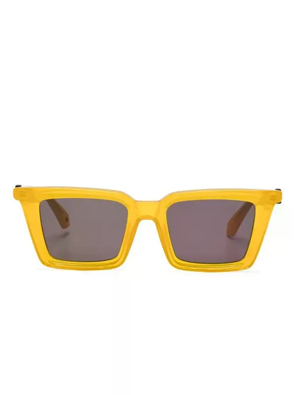 Off-White Dalton Square Frame Sunglasses - Yellow