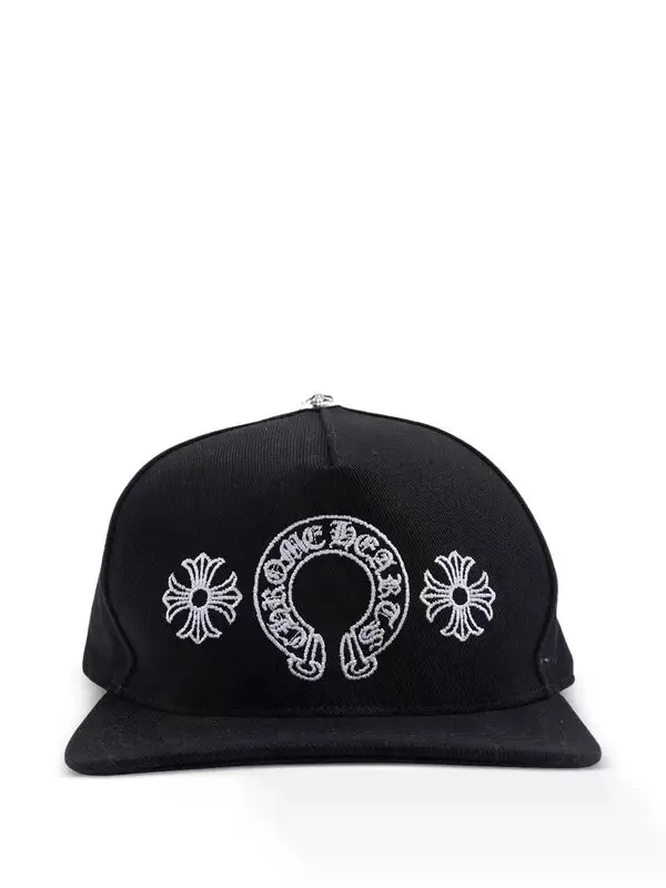 Chrome Hearts Horseshoe Cross Baseball Cap - Black