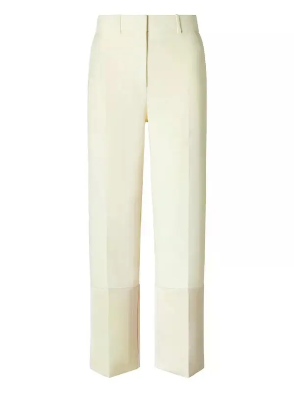 Tory Burch Contrast-cuff Trousers