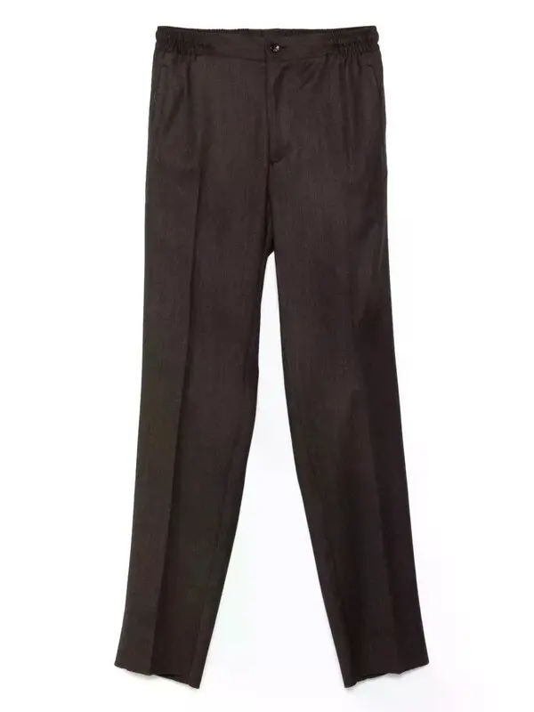 Kiton Tailored Trousers With Elasticated Waistband