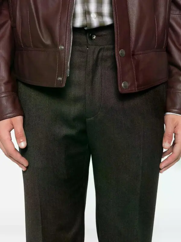 Kiton Tailored Trousers With Elasticated Waistband